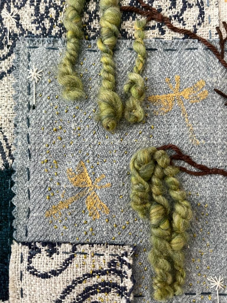 MORNING WALK in Tailor Made Frame, Unique Handmade Textile Art ...