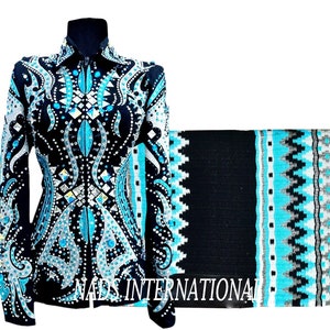 Turquoise Western Showmanship Jacket & Matching Pad: Equestrian Show ...