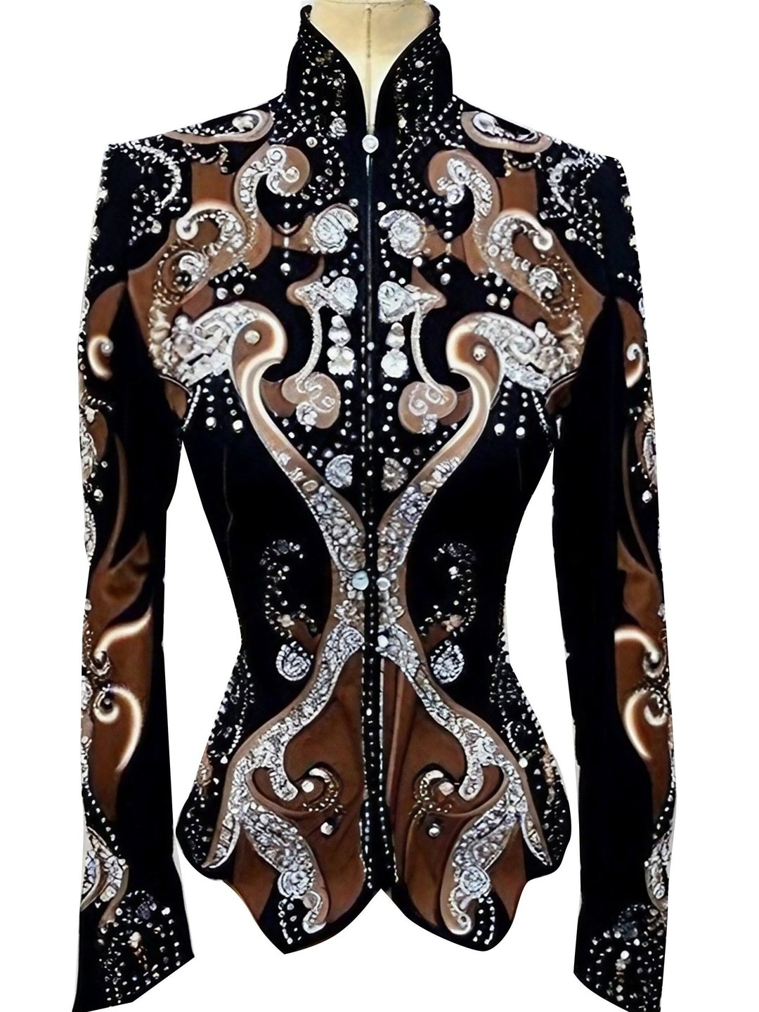 Black Base Showmanship Jacket Horse Riding Show Jacket Riding Show ...