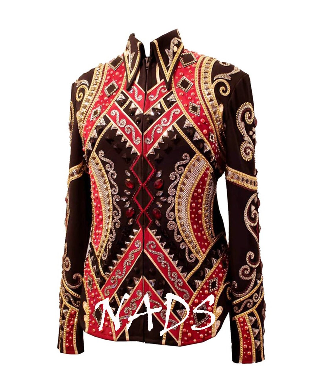 Red With Black Base Western Custom Rodeo Queen Showmanship - Etsy