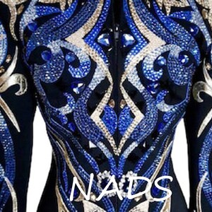 Royal Blue With Black Base Western Pleasure Show Jacket, Showmanship ...