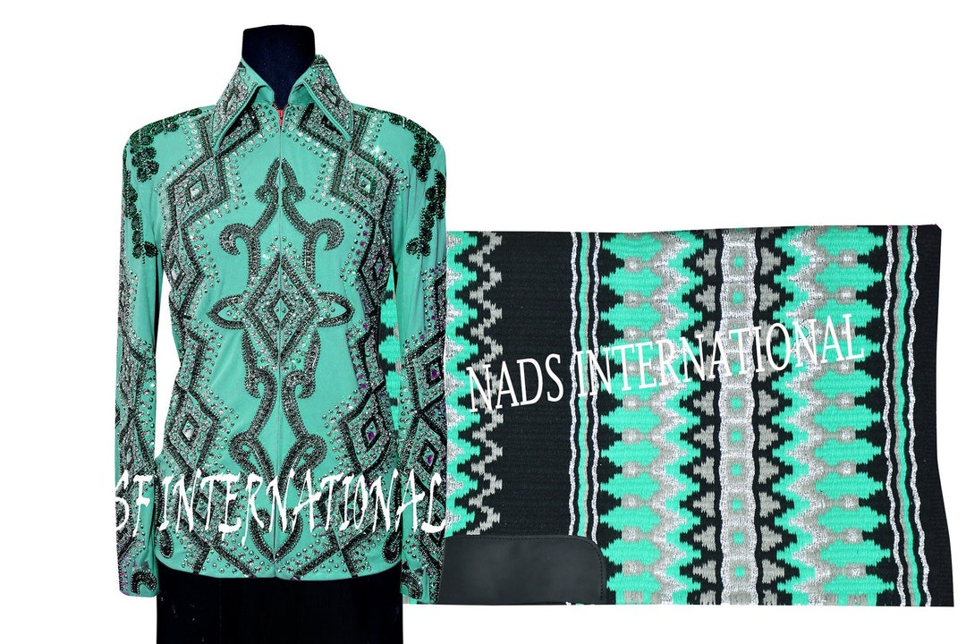 Western Showmanship Jacket With Matching Pad for Women, Equestrian Show ...