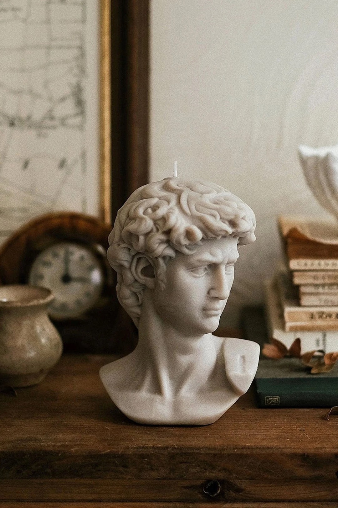 Michelangelo's David Bust Candle & Venus Body Candles - Large ...