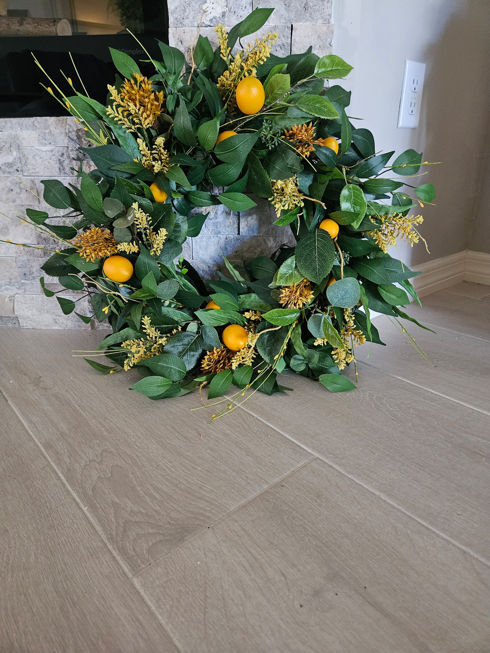 Summer Lemon Wreath for Front Door Fruit Wreath for Front - Etsy