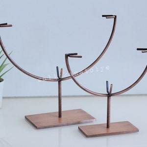 Modern Metal Art Display Stand: Sculpture & Glass Holder - Etsy