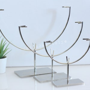 Modern Metal Art Display Stand: Sculpture & Glass Holder - Etsy