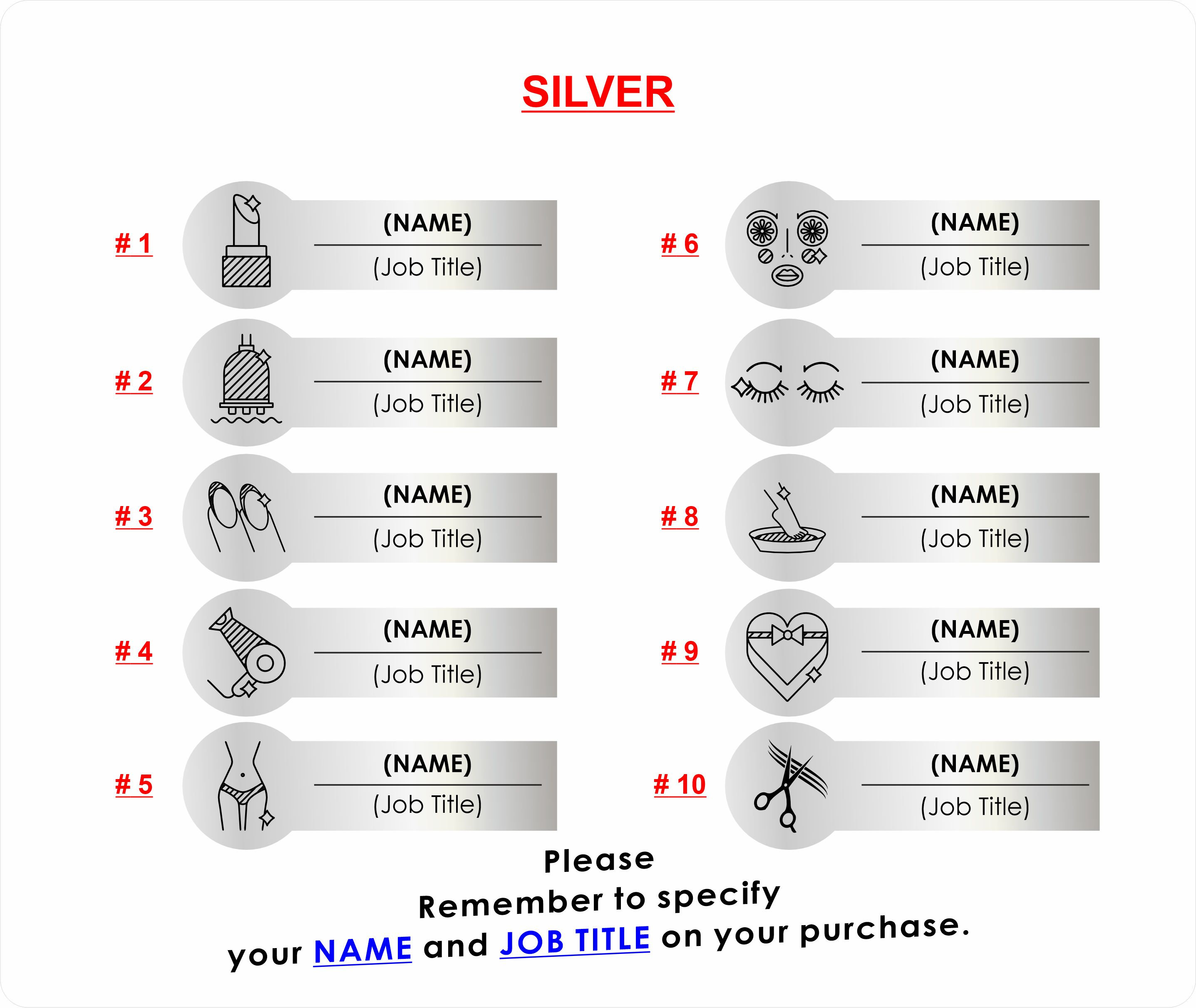 Beauty Salon Name Tags, Beauty Center Name Badges, Makeup Artist ...