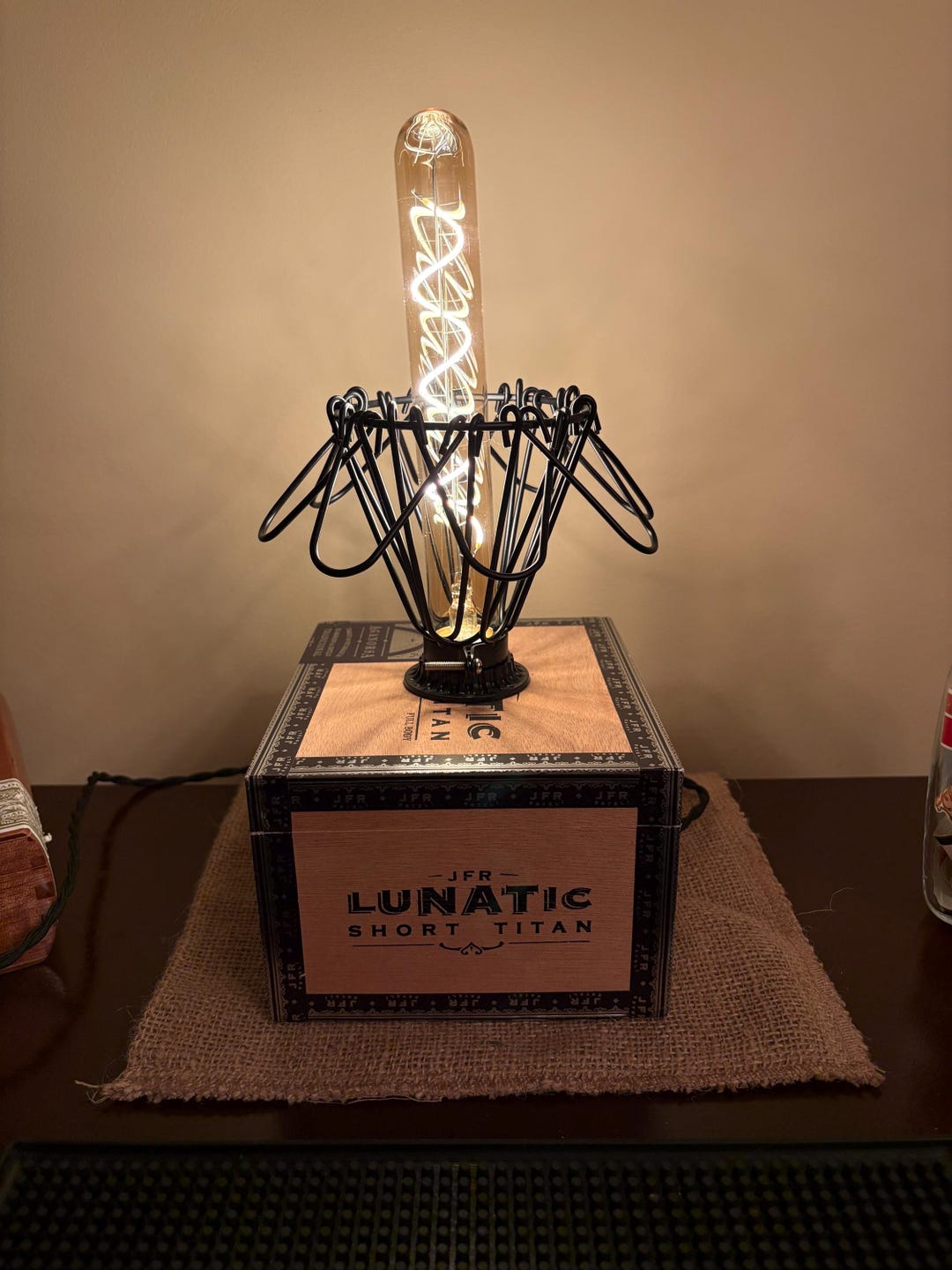 Lunatic Cigar Box Lamp - Etsy
