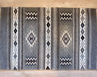 Authentic Zapotec Rug Handwoven in Oaxaca, Mexico. Mountains and Gods ...