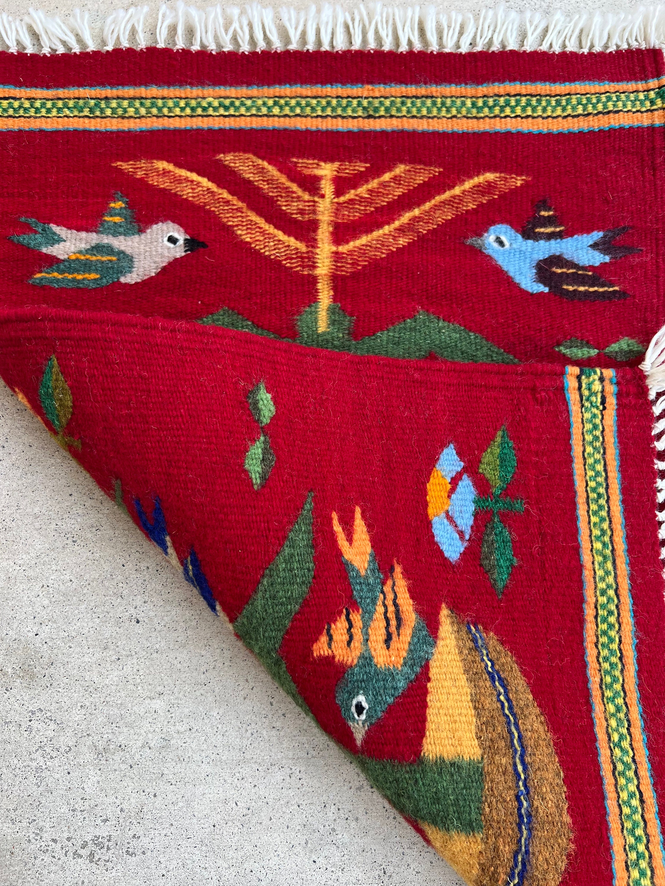 Authentic High Quality Zapotec Rug Árbol De La Vida the Tree of Life ...