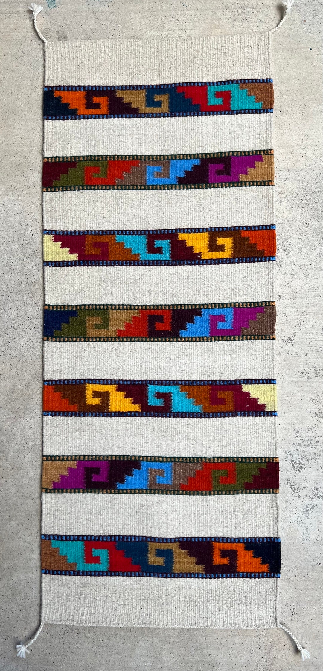 GRECAS MITLA Oaxacan Runner Zapotec Rug Handwoven Rug From - Etsy