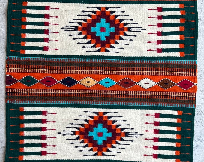 Handwoven Mexican Rug Oaxacan Woven Rugs Ek Balam Handmade Mexican Rug ...