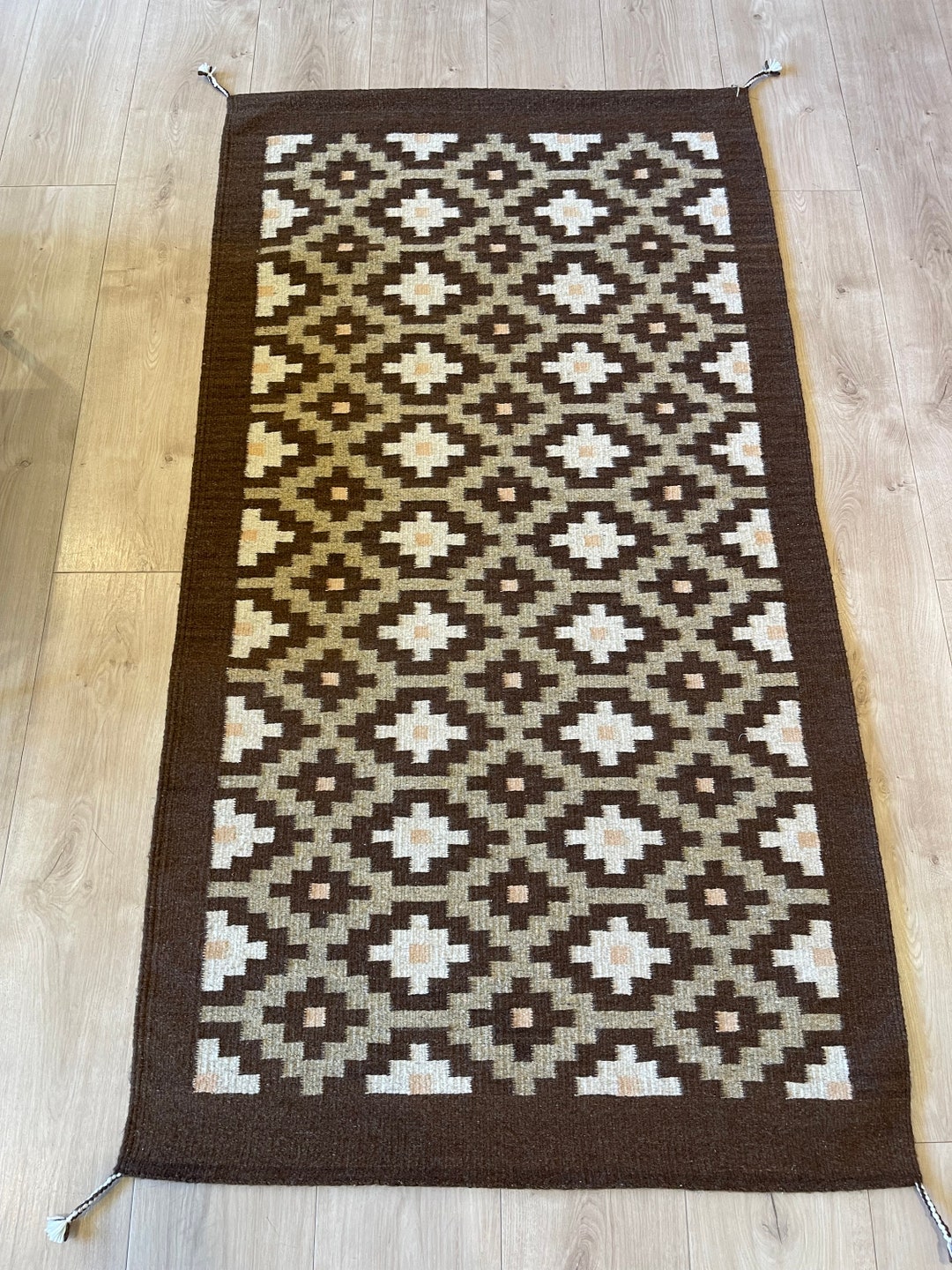 Mitla Patterns Handwoven Rug From Oaxaca, México. - Etsy