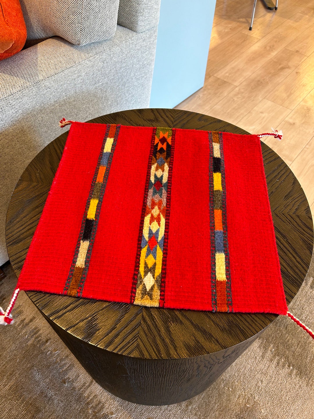 Oaxacan Rug, 16 W X 16 L Small Handwoven Rug, Zapotec Motifs - Etsy