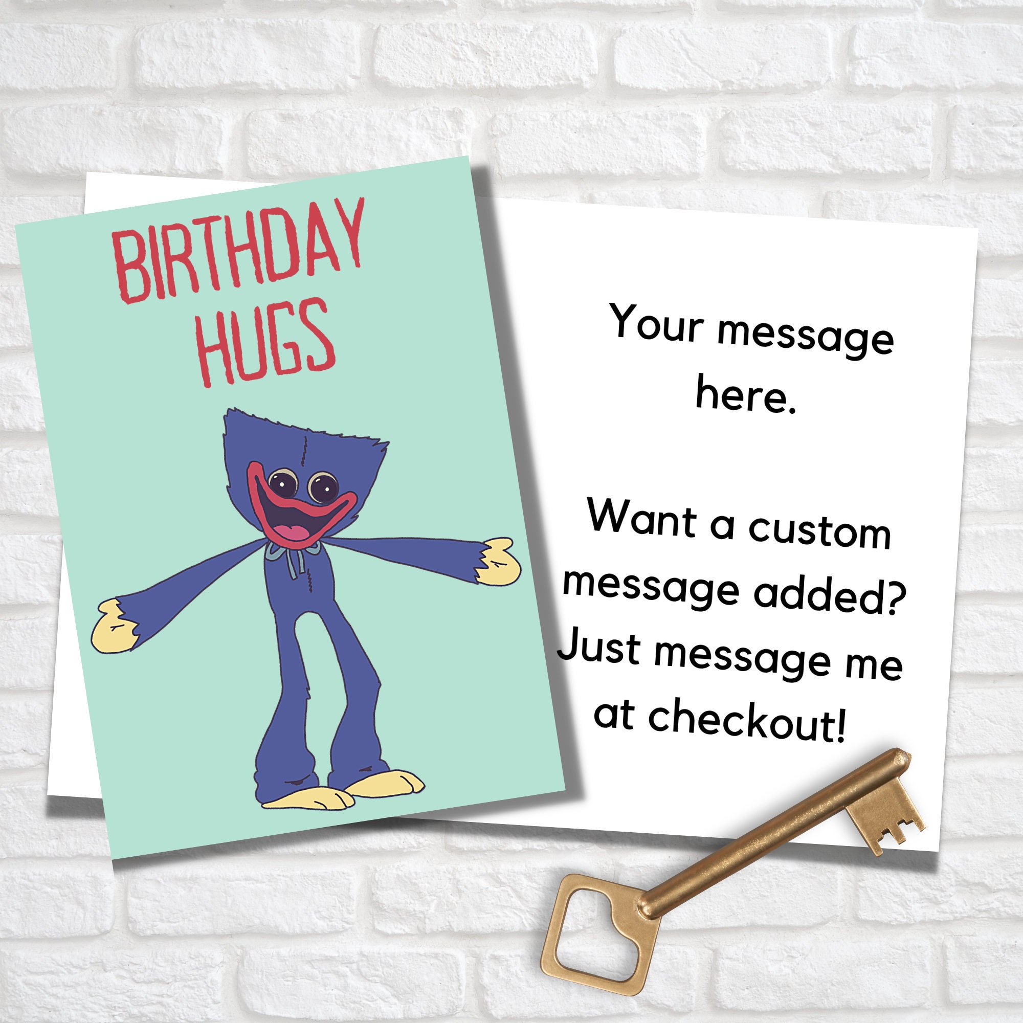 Huggy Wuggy Birthday Card Poppy Playtime Birthday Card - Etsy Australia