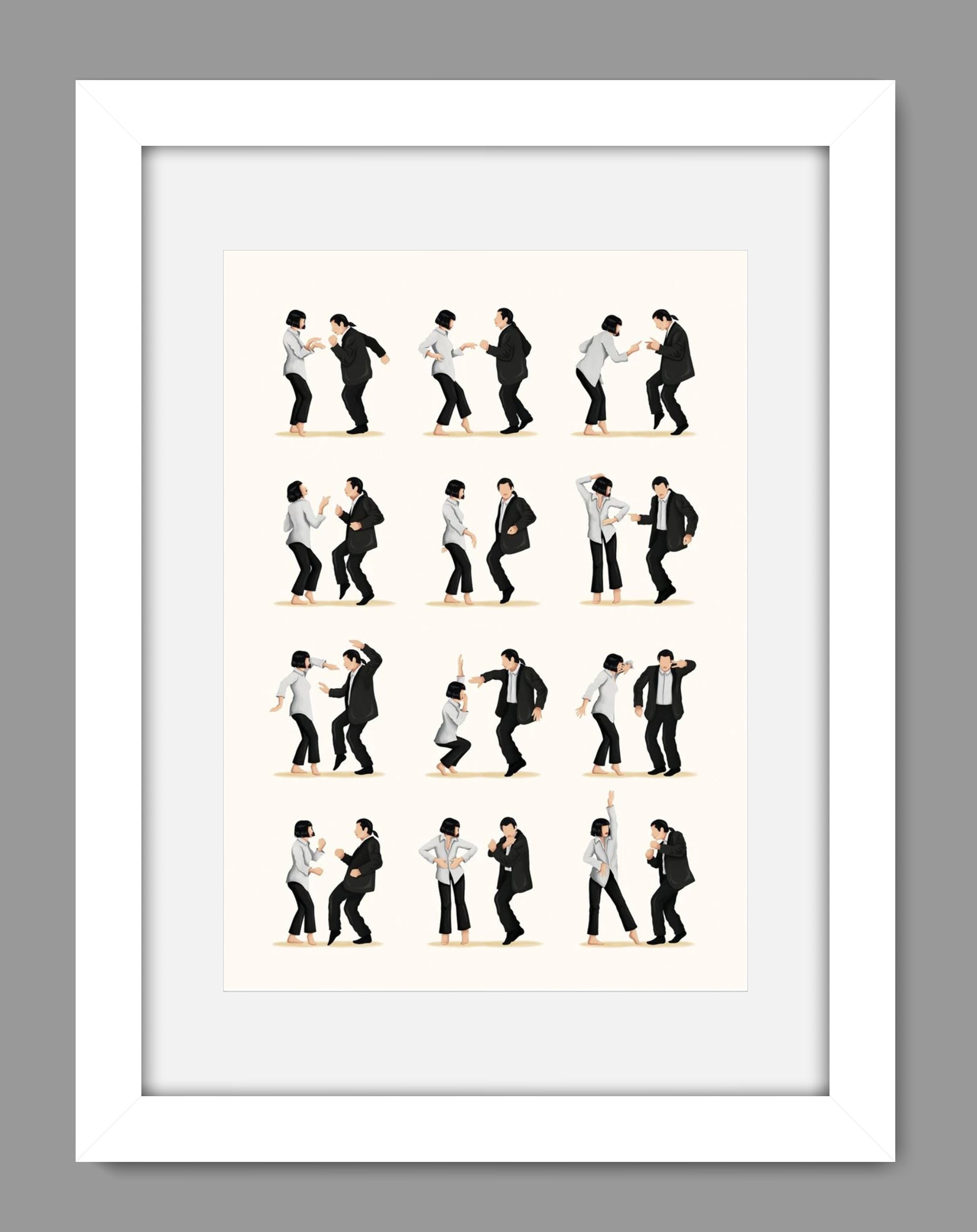 Cool Pulp Fiction Dance Print, The Dance Poster Designed & Sold By ...