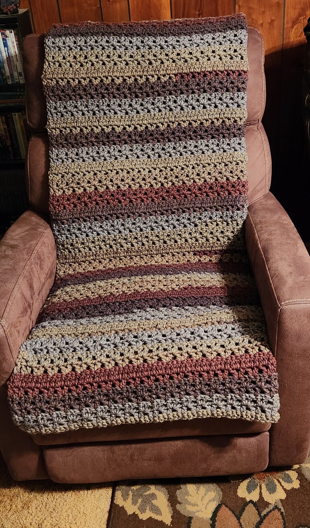Terra Cotta Chunky Yarn Acrylic, Wool Throw - Etsy
