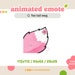 ANIMATED Pink Fox Tail Wag Emote for Twitch and Discord, Tail Emote ...