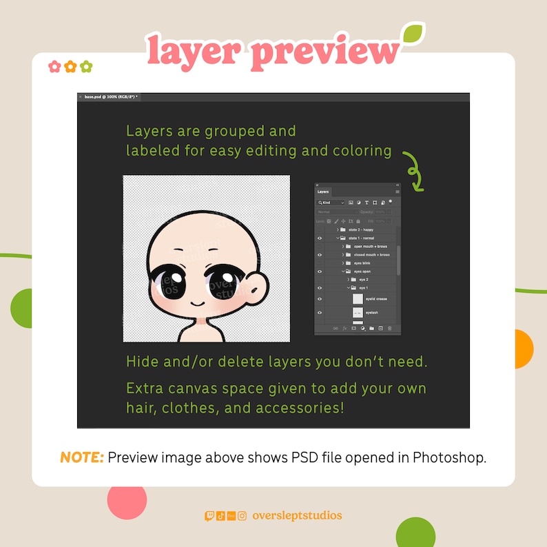 Pngtuber Base Pack, Pngtuber for Twitch and Discord, Draw Your Own ...