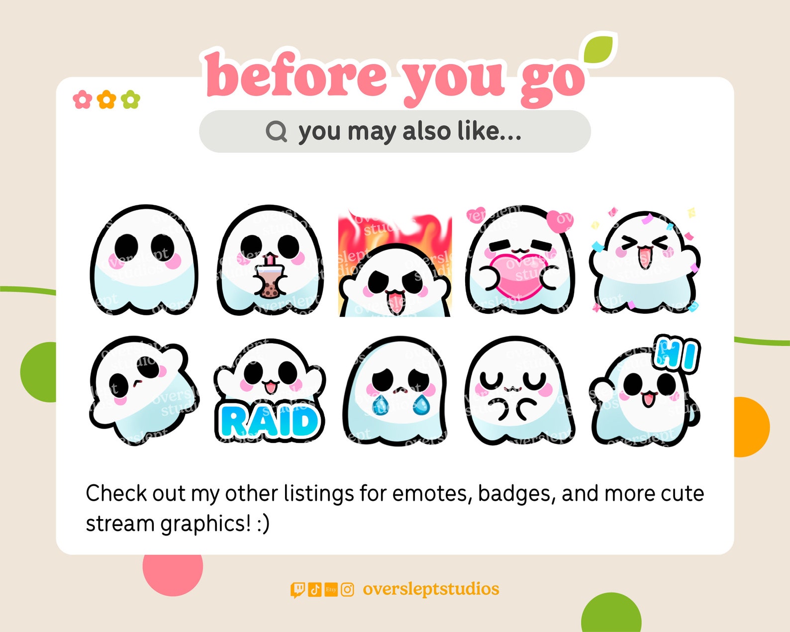 ANIMATED Ghost Wiggle Dance Emote for Twitch and Discord, Dance Emote ...