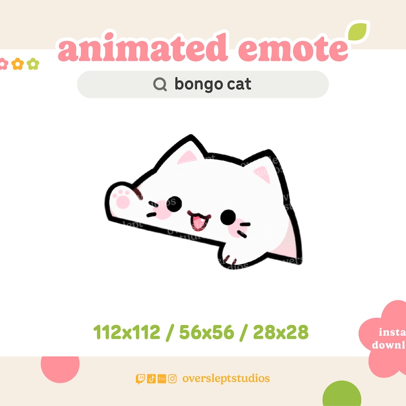 Bongos cat - Etsy.de