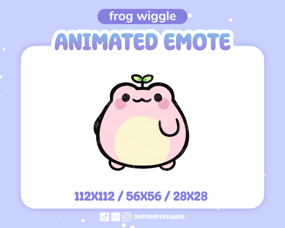 ANIMATED Frog Wiggle Emote for Twitch and Discord, Frog Emote, Wiggle ...