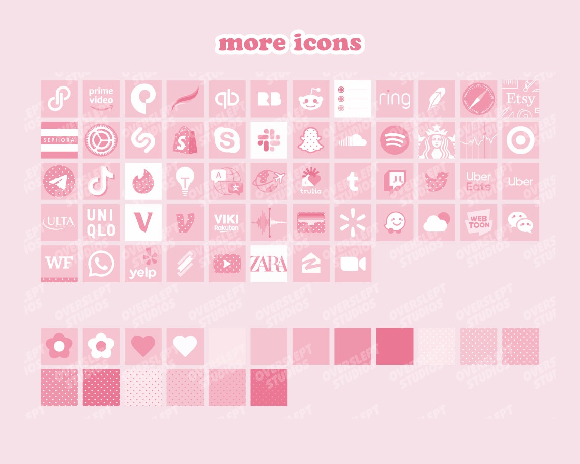 Pink Polka Dots App Icons Pack Pink Icons Cute App Icons - Etsy