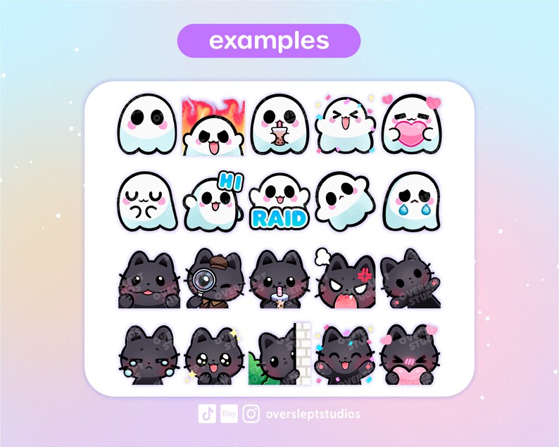 Custom Twitch Emotes, Three Emotes, Art Commission, Discord Emotes ...