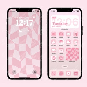 Pink Polka Dots App Icons Pack, Pink Icons, Cute App Icons, Ios Theme ...