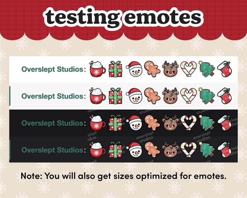 8 Christmas Twitch Discord Sub Badges Emote Pack Christmas Season ...