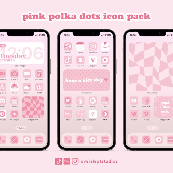 Pink App Icons - Etsy