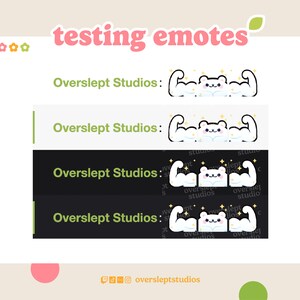 Buff Polar Bear Emote Pack for Twitch and Discord, Polar Bear Twitch ...