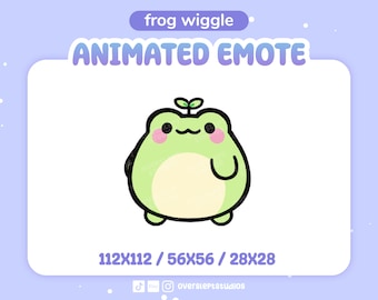 ANIMATED Tuck Frog Emote for Twitch and Discord, Frog Emote, Goodnight ...