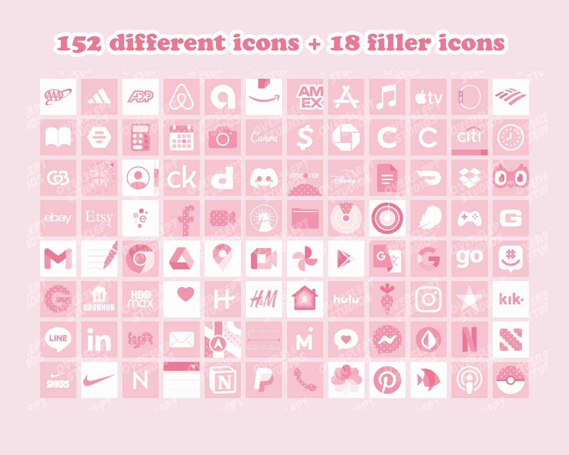 Pink Polka Dots App Icons Pack Pink Icons Cute App Icons - Etsy