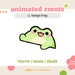 ANIMATED Bongo Frog Emote for Twitch and Discord, Bongo Cat Emote ...