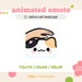 ANIMATED Calico Cat Head Pat Emote for Twitch and Discord, Cat Emote ...