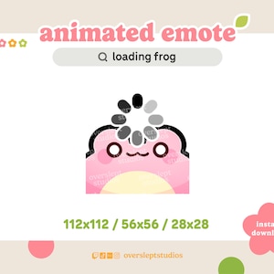 ANIMATED Frog Loading Emote for Twitch and Discord, Frog Emote, Loading ...