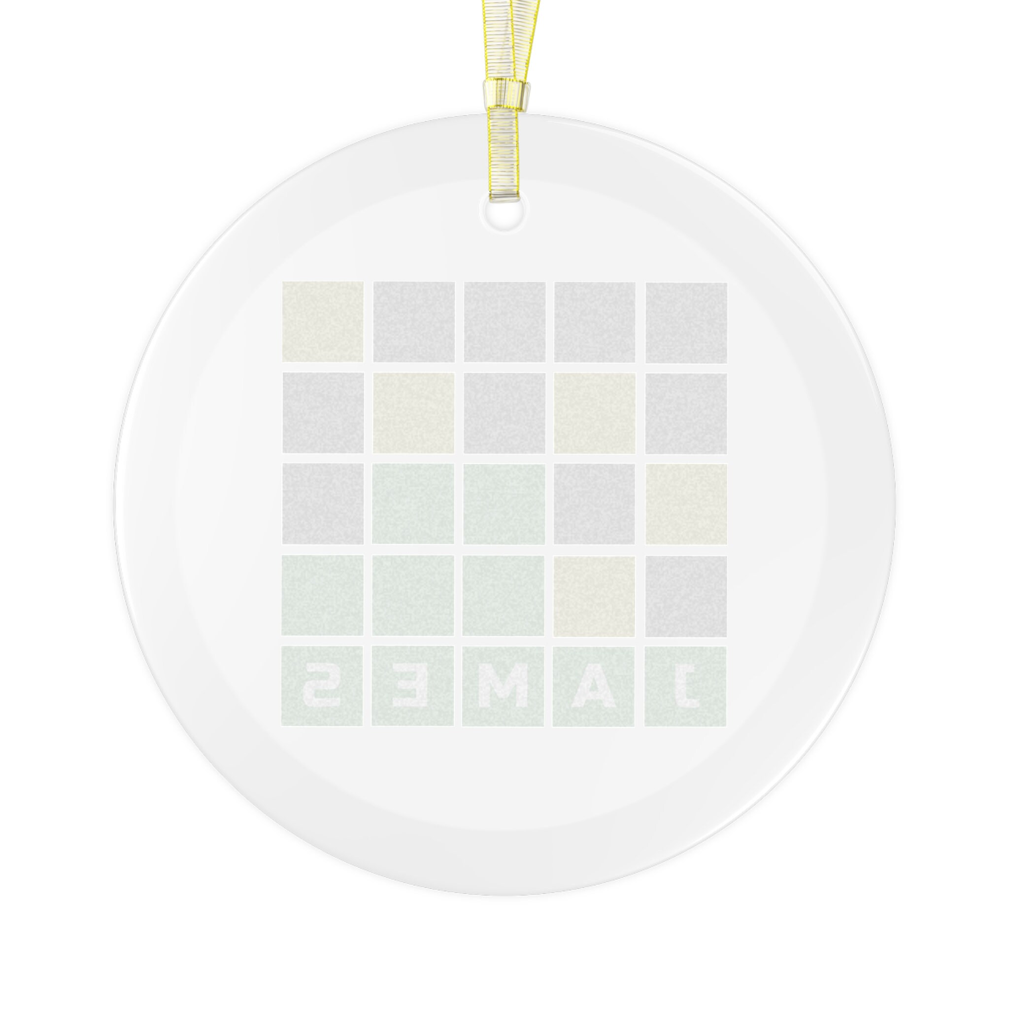 Custom Wordle Clear Glass Name Ornament | Personalized Wordle Gift ...