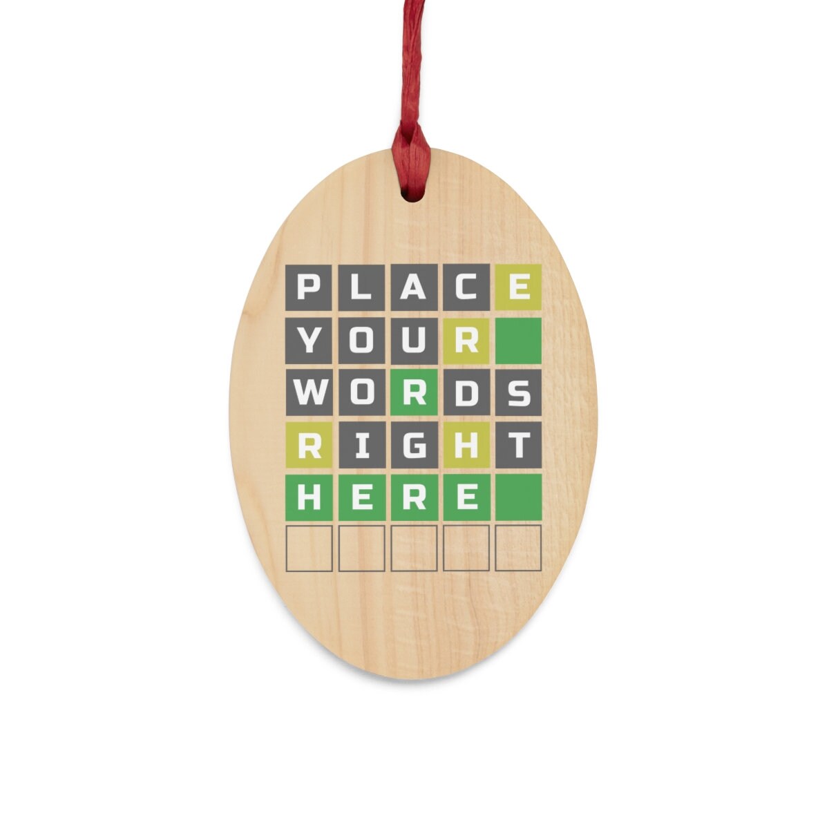 Personalized Wordle Wooden Ornament Custom Wordle Gift - Etsy
