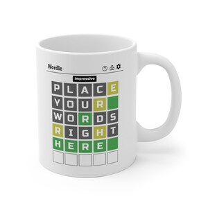 Custom Wordle Mug | Large Personalized Coffee Mug - Etsy