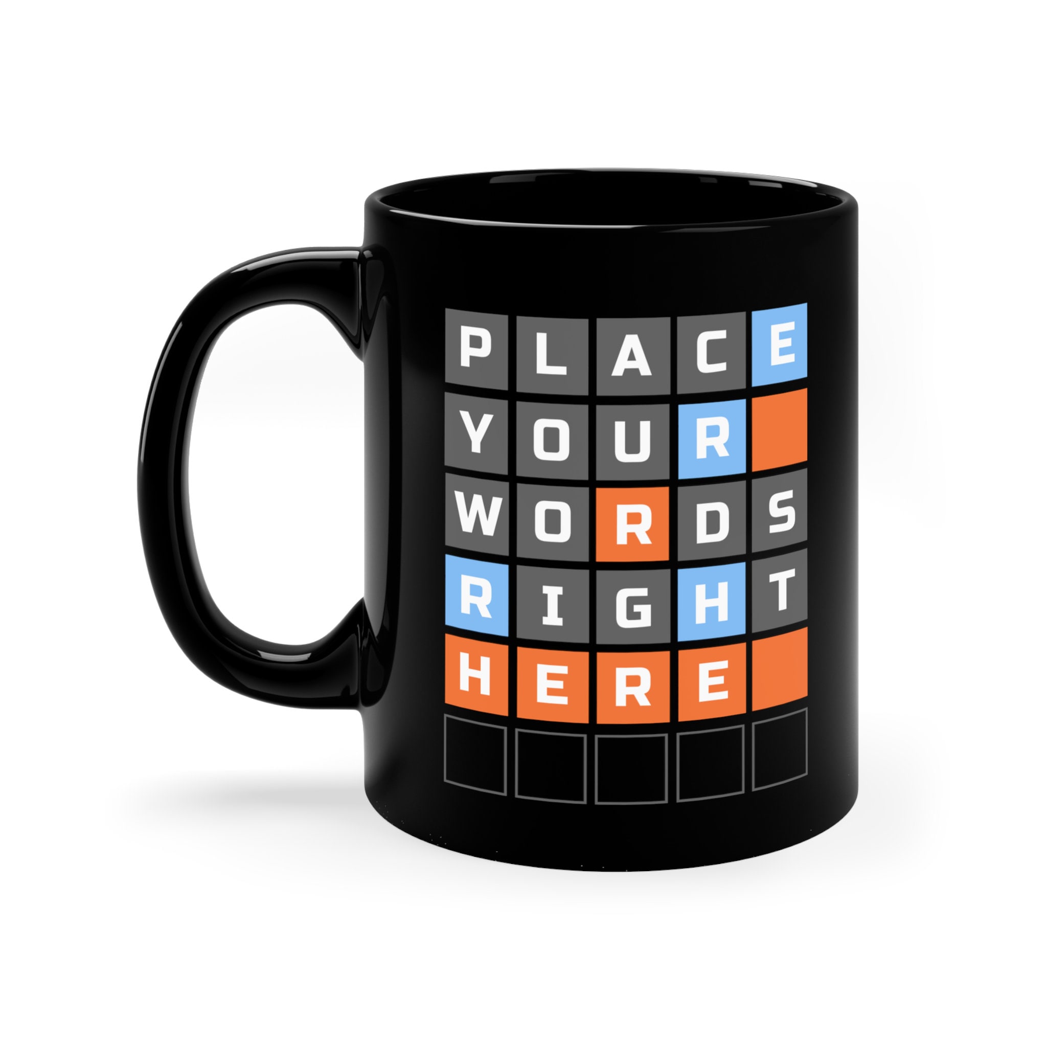 Wordle Mug | High Contrast Mode | Color-Blind Wordle | Dark Mode sold ...