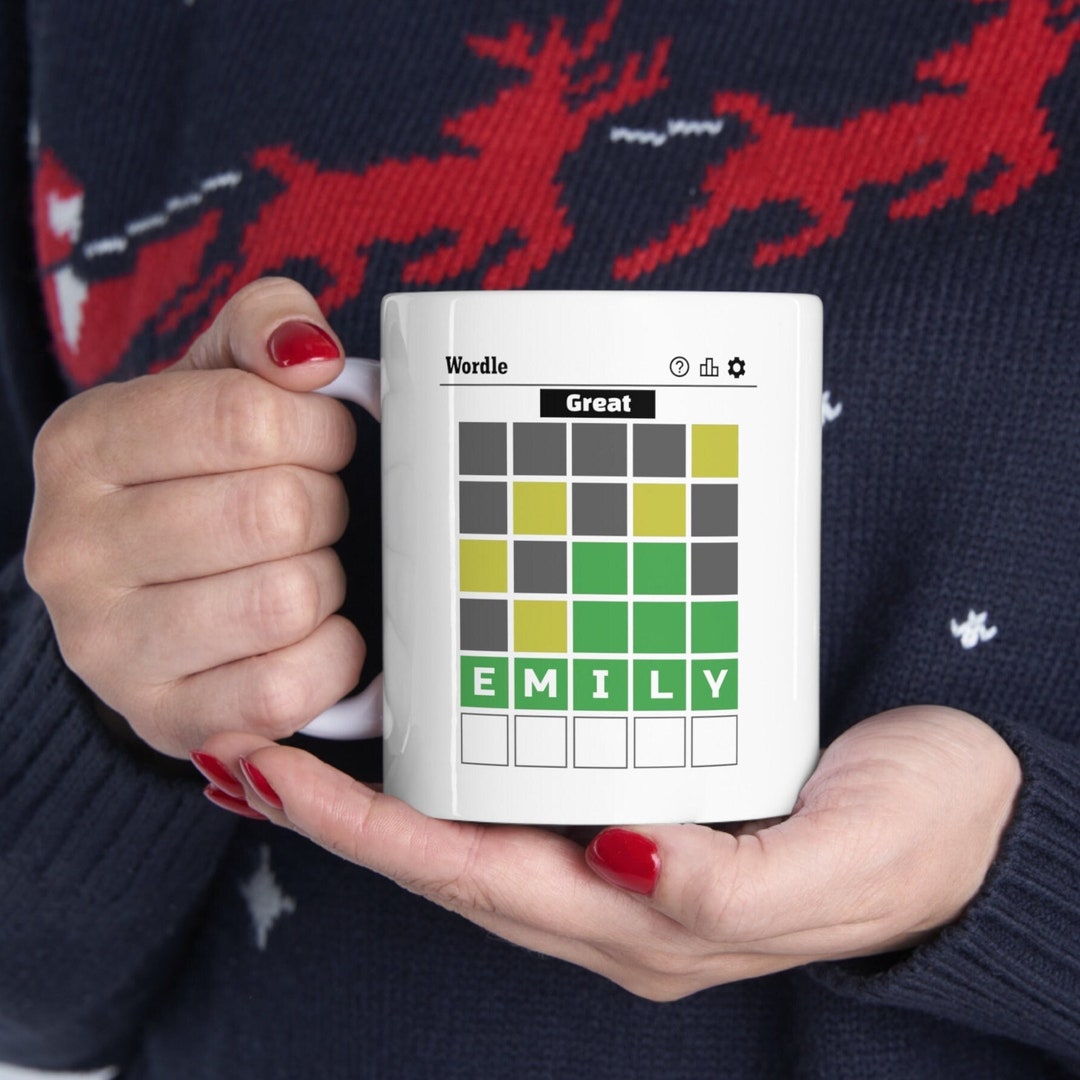 Custom Wordle Name Mug | Large Personalized Coffee Mug - Etsy