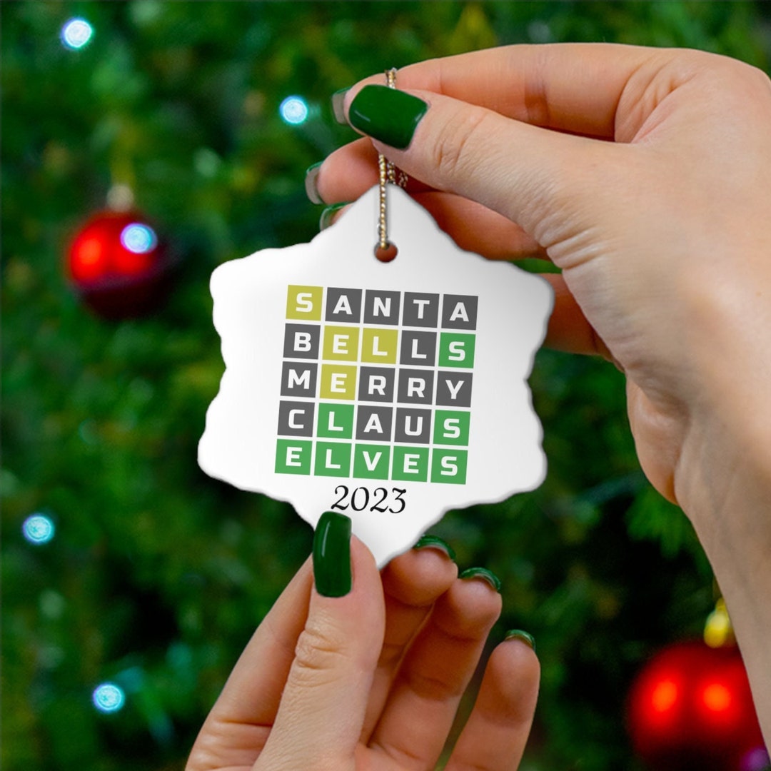 Wordle Ornament 2023 Christmas Ornament Funny Wordle Lover Gift - Etsy