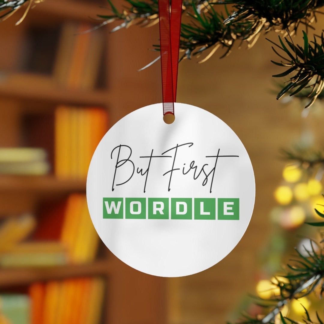 Metal Wordle Ornament Custom Wordle Gift Funny Wordle Lover Gift 2 ...