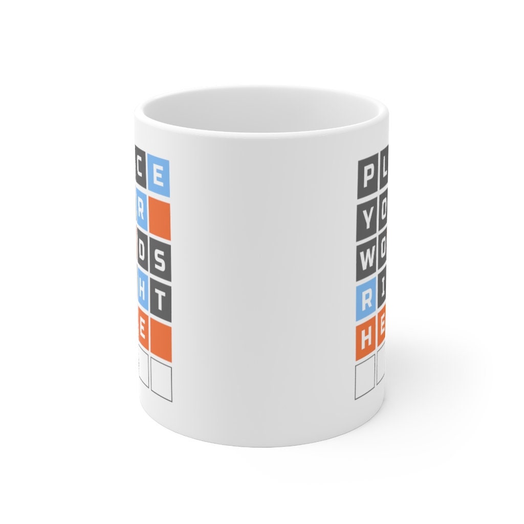 Wordle Mug | High Contrast Mode | Color-Blind Wordle | Dark Mode sold ...