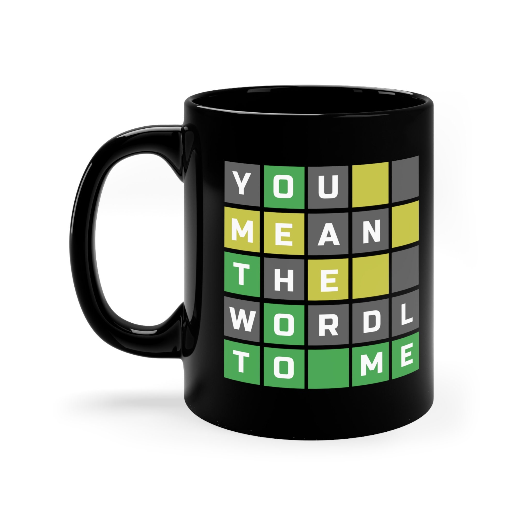 Wordle Coffee Mug | "You Mean the Wordle to Me" | Valentines Day Gift ...