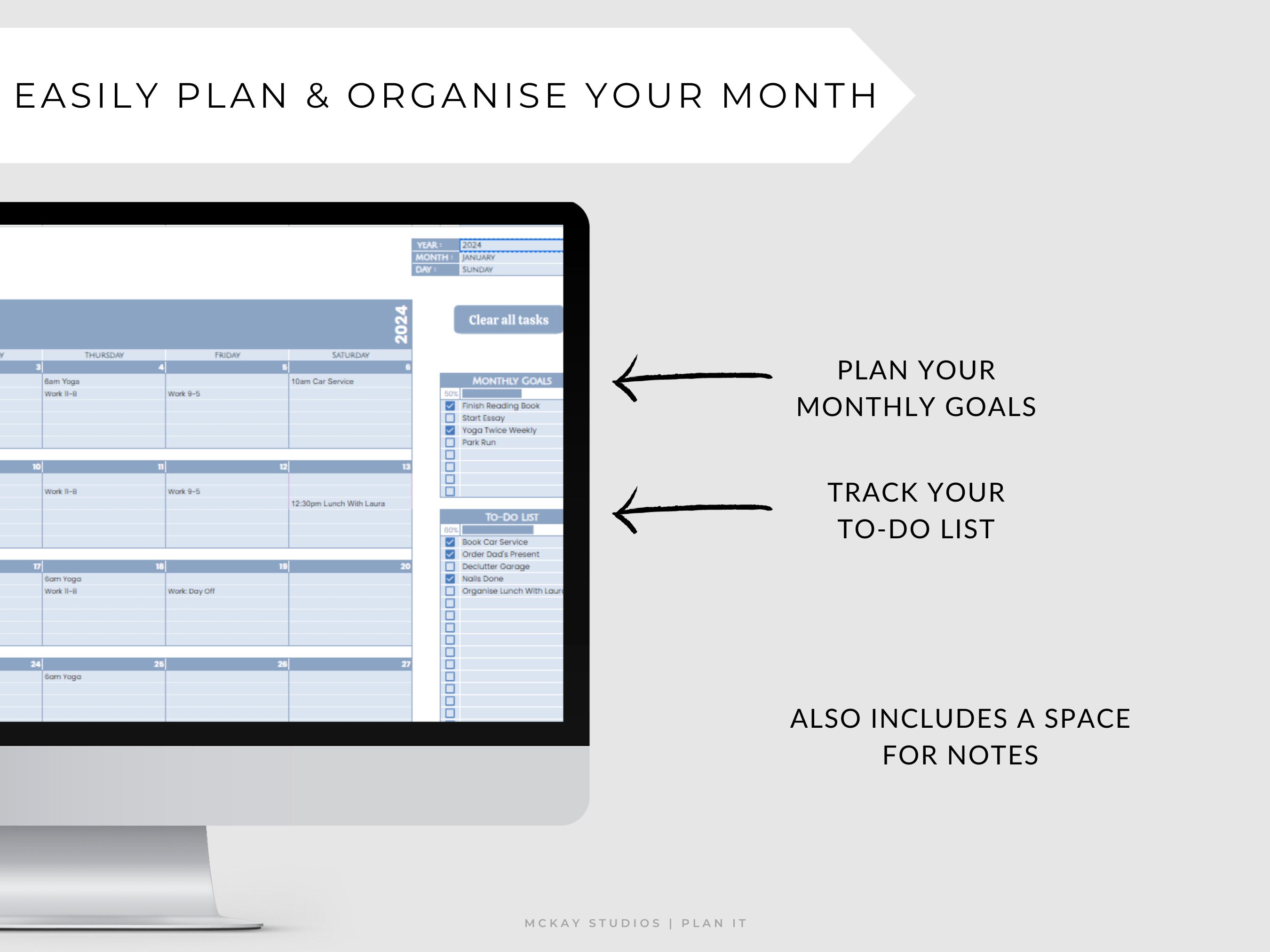 Google Sheets Spreadsheet Template Digital Planning - Etsy