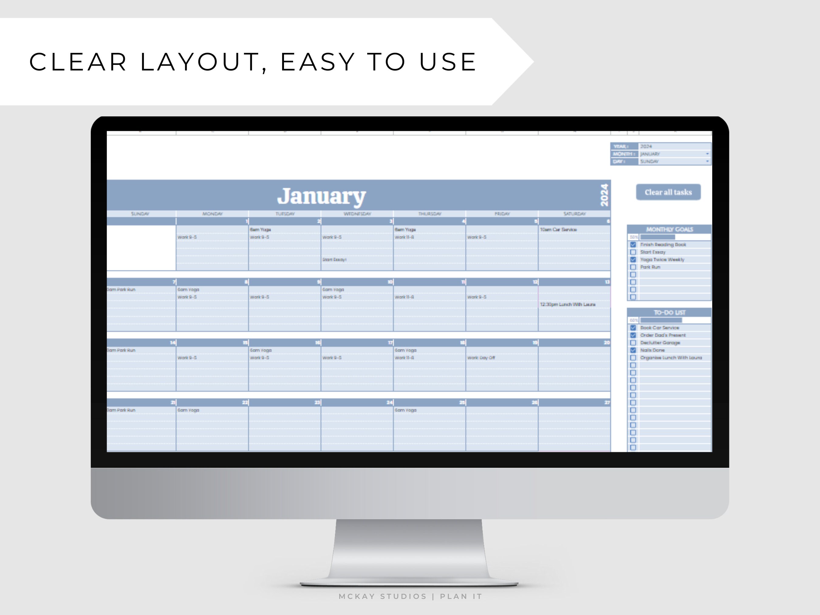 Google Sheets Spreadsheet Template Digital Planning - Etsy