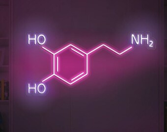 Dopamine Molecule Wall Art - Etsy