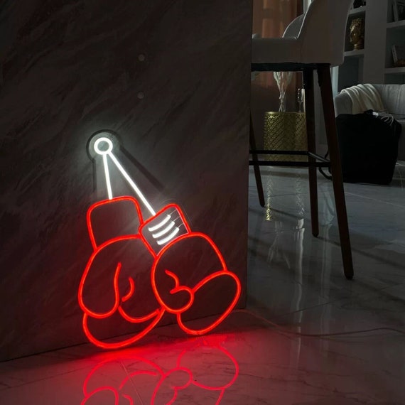 Boxing Gloves Neon Sign Boxing Lamp Decor Light up Boxing - Etsy